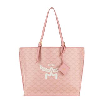 MCM Mcm, Femme, Sacs, Rose, Taille: ONE Size Visetos Print Tote Bag