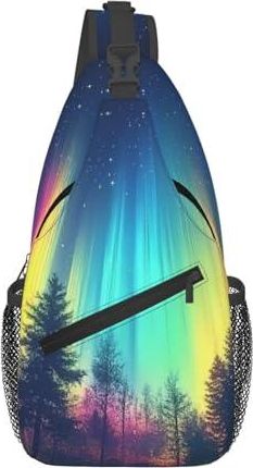 Generic Aurora Dream Forest Garage Sac &agrave; bandouli&egrave;re pour homme Sac &agrave; dos de randonn&eacute;e Sac &agrave; dos de voyage