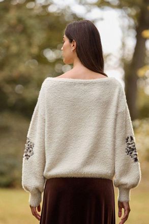 Next Strickpullover Lang&auml;rmeliger Weihnachtspullover, Kurzgr&ouml;&szlig;e (1-tlg)