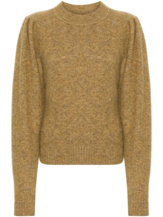 Isabel Marant pull Onnie à effet brossé - Jaune