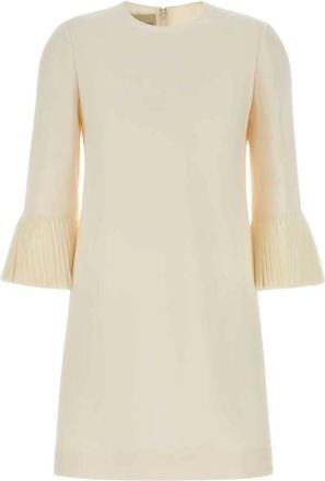 Valentino Garavani Femme, Robes, Blanc, Taille: 36 FR Robe Courte Crepe Couture Brod&eacute;e