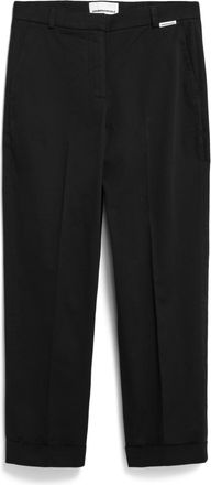 Armedangels Damen Chino Hose aus Bio-Baumwoll Mix KAADWI Relaxed Fit Black