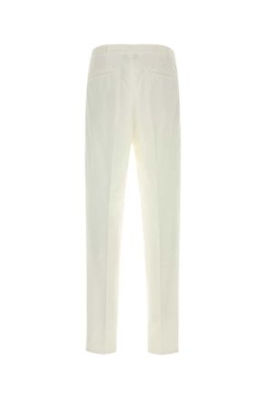 Brunello Cucinelli Cotton Linen Trousers - Beige