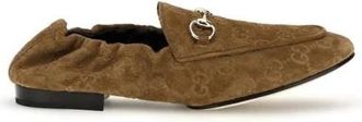 Gucci Loafer mit Pferde-Bit aus Wildleder - - Shoes - Damen - Braun - 36 1/2 EU