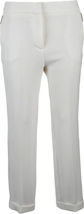 Simona Corsellini Femme, Pantalons, Blanc, Taille: 38 FR Slim-fit Pantalons