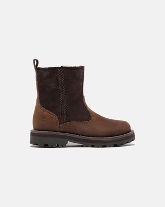 Timberland Courma Kid Boot mit warmem Futter f&uuml;r Kleinkinder in Dunkelbraun, Braun, Gr&ouml;&szlig;e