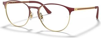 Ray-Ban Rb6375 Optics Gold Fassung Klar Glas Polarisiert 51-18