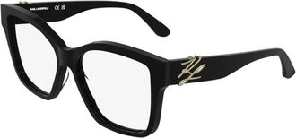 Karl Lagerfeld Femme, Accessoires, Noir, Taille: 55 MM Kl6215 001 Optical Frame