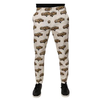 Dolce & Gabbana Homme, Pantalons, Multicolore, Taille: L Cars Skinny Denim Jeans