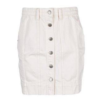 Ralph Lauren Femme, Jupes, Blanc, Taille: 32 FR Gonna in denim