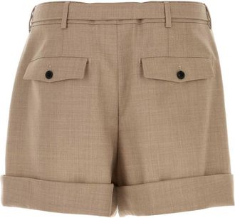 Saint Laurent Avec Bermuda Shorts - Beige