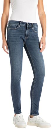 Replay Damen Jeans New Luz Power Stretch, Dark Blue 007 (Blau), 28W/30L