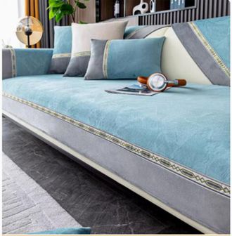 Generic Sofa überzug Waschbar rutschfeste Sofabezug Couchschoner Couch Bezüge Überwurfdecke Sofa Bezug L Form Möbelschutz(Style8,110x210cm)