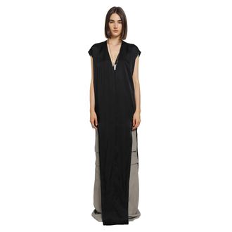 Rick Owens Tower Arrowhead Gown in Washed Charmeuse