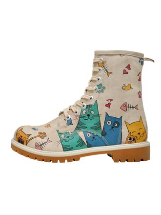 Dogo Schn&uuml;rstiefel Dogo Boots - Cat Lovers
