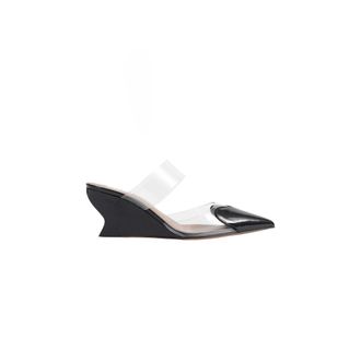Alaia Le Coeur Wedge Mules
