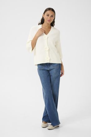 Kaffe Strickjacke Loose fit white
