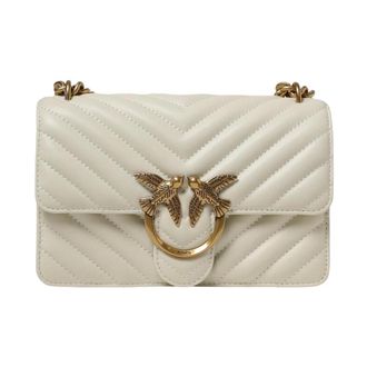 Pinko Pinko, Femme, Sacs, Blanc, Taille: ONE Size Love Baby Puff Shoulder Bag