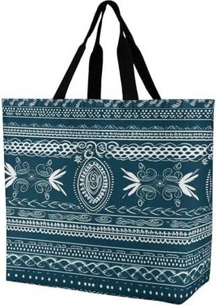 Generic Motifs Africains Sac Fourre-Tout D&eacute;contract&eacute; Sacs Imperm&eacute;able Sac Courses Pour Quotidienne Universit&eacute; Plage