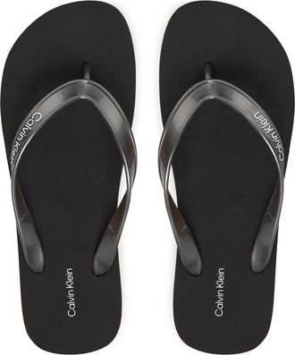 Calvin Klein Zehentrenner Calvin Klein Flatform Flip Flop Met Tpu HW0HW03120 Schwarz
