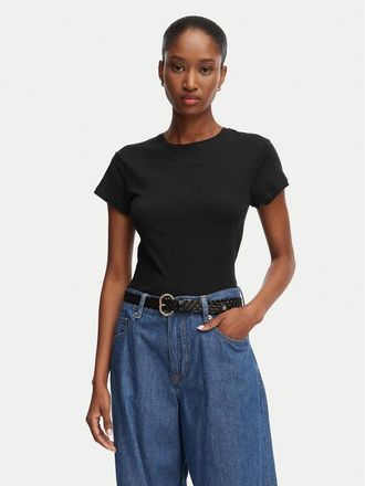 Tommy Hilfiger T-Shirt WW0WW48702 Schwarz Slim Fit