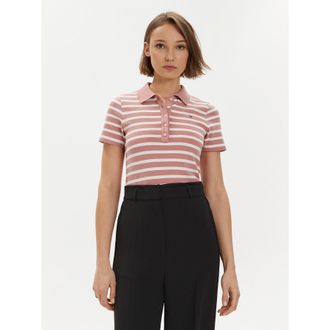Tommy Hilfiger Poloshirt 1985 WW0WW39530 Rosa Slim Fit
