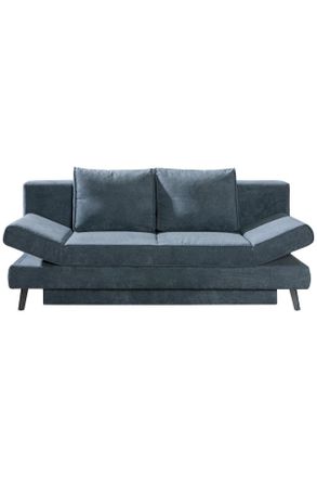 Novel Schlafsofa Sidney, Grau, Textil, 200x85x90 cm, Stoffauswahl, Wohnzimmer, Sofas & Couches, Schlafsofas, Schlafsofas mit Bettkasten