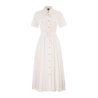 Fay Robe chemise ceintur&eacute;e - Femme - Robes - Blanc - Taille: 42 FR