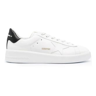 Golden Goose Homme, Chaussures, Blanc, Taille: 45 EU Baskets en cuir blanc