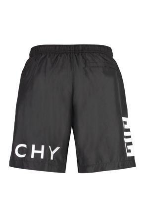 Givenchy Mens Black Polyester Swim Shorts Beachwear Sea Clothing