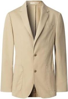 Hackett Veste de costume en coton m&eacute;lang&eacute;