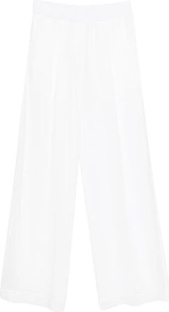 Brunello Cucinelli elasticated-waistband trousers - Wei&szlig;