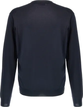 Prada Mens Blue Silk Cardigan Clothing