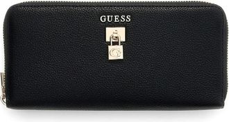 Guess Femme, Accessoires, Noir, Taille: ONE Size Zip-Around Wallet