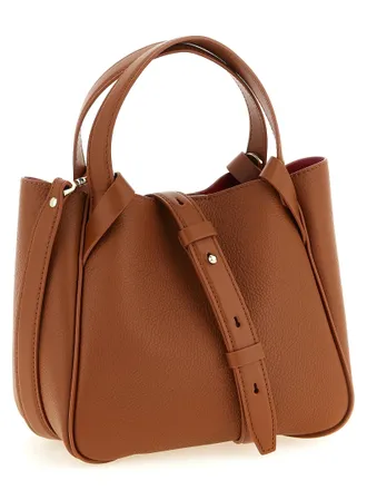 Christian Louboutin Womens Bettina Shoulder Bag Brown Calfskin Leather