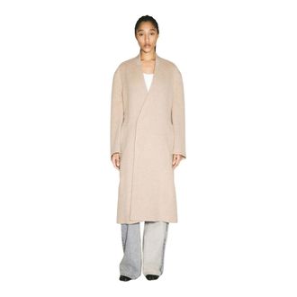 Maison Margiela Wickelmantel mit G&uuml;rtel aus Wollmischung - - Coats - Damen - Beige - XS