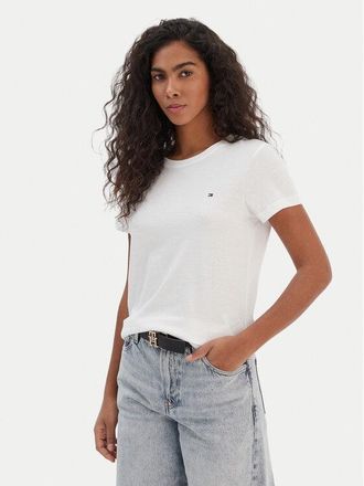 Tommy Hilfiger T-Shirt WW0WW22043 Wei&szlig; Regular Fit