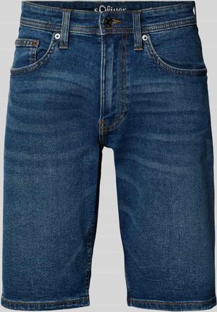 s.Oliver Red Label Regular Fit Jeans-Bermudas aus Baumwoll-Mix