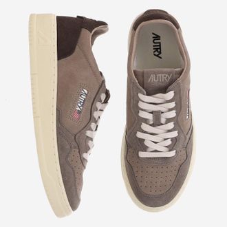 Autry Mens Sneakers Medalist Low Suede Brown Cow Leather Trainers
