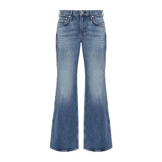 Rag & Bone Josie Relaxed Flare Jean - - Jeans - Damen - Blau - W28