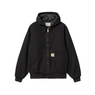 Carhartt Work in Progress Canvas Kapuzenjacke Schwarz - - Sweatshirts & Hoodies - Herren - Schwarzk - XL