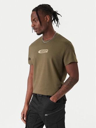 G-Star T-Shirt Old Skool D25967-C812 Gr&uuml;n Regular Fit