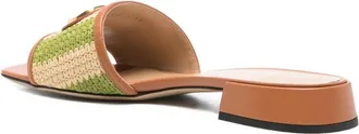 Valentino Garavani Woven Block-Heel Sandal - Green