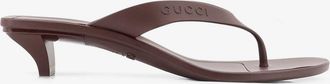 Gucci Vittoria rubber flip-flops sandals - GUCCI - gender_Woman