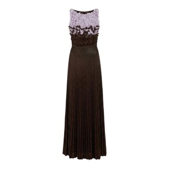 Elisabetta Franchi Damen, Kleider, Braun, SGr&ouml;&szlig;e