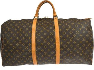 Louis Vuitton unisex, Pre-owned, Brun, Taille: ONE Size Pre-owned Keepall 55 Travel Bag