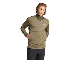 adidas Performance Fleecejacke Terrex Multi Light olivegr&uuml;n Herren