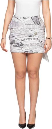 Moschino Femme, Jupes, Blanc, Taille: 40 FR Gonna 1484 Fantasia