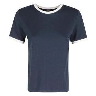 Seventy Femme, Tops, Bleu, Taille: 42 FR T-Shirt Contrast&eacute;