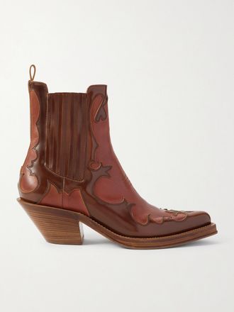 Gabriela Hearst Bottines En Cuir Bicolore Cassidy - Marron
